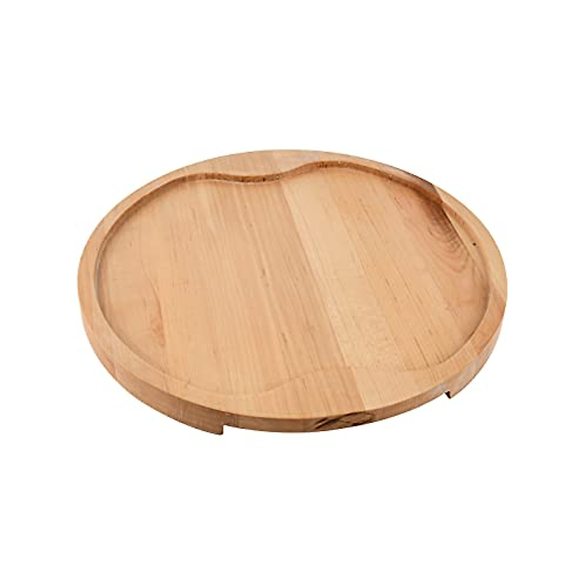 UWELD Extra Thick Round Serving Tray Maple Serving Board-Brunch Board-Cutting Board -Charcuterie boards 16inchesx1.26inches thick
