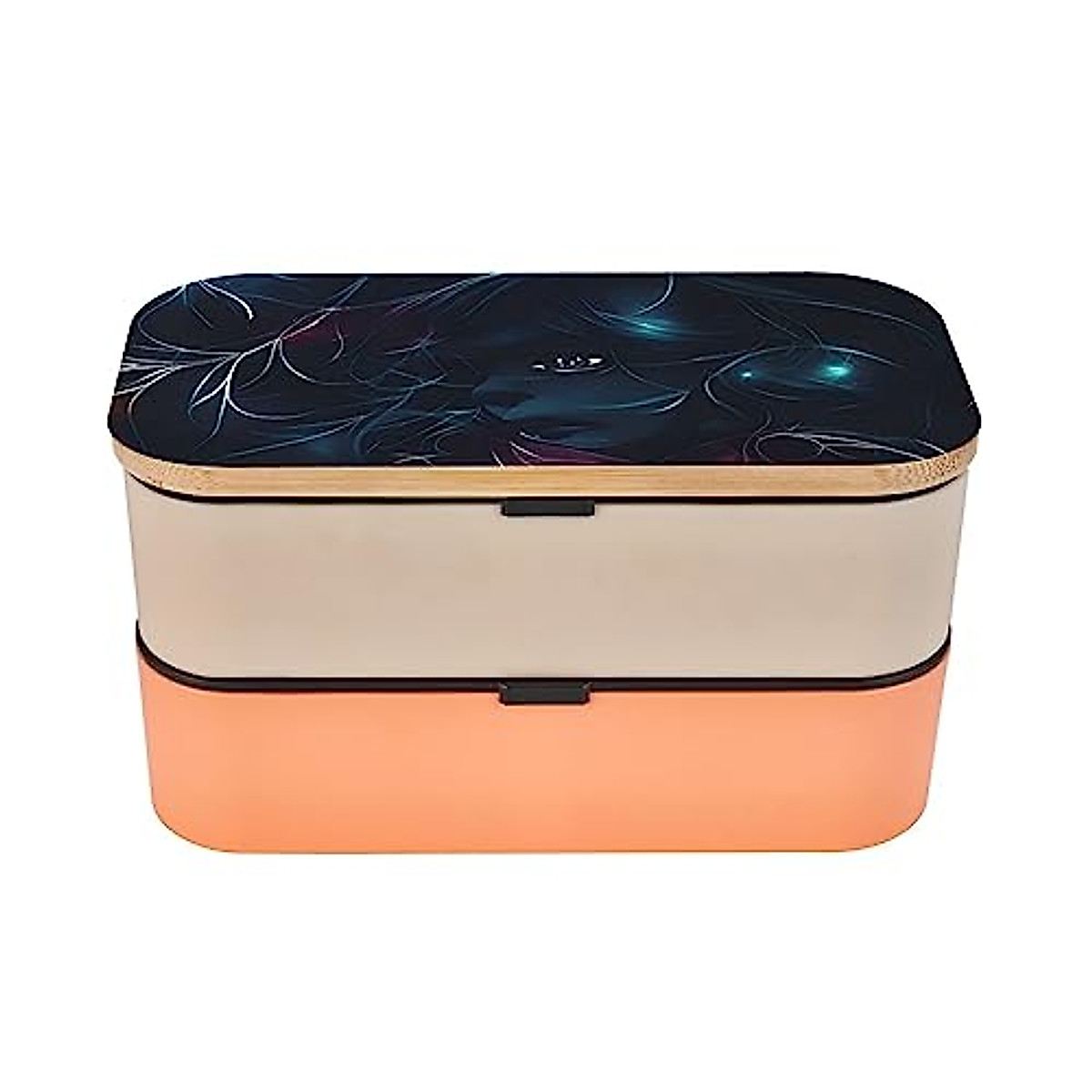 The Girl In The Dream Adult Lunch Box, Bento Box, With Cutlery Set Of 3, 2 Compartments, Rectangular, Lunch Box For Adults