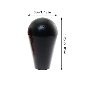 Maxmoral 2pcs Arcade Ellipse American Style Joystick Topball Handle Arcade Ball Top Replacement Accessories for Arcade1up Cabinet Red Black