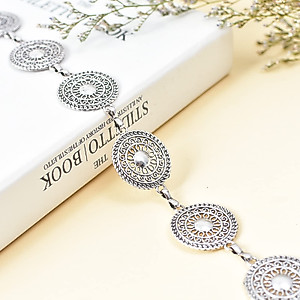 ILuvatar Fashion Metal Waist Chain Belt Blouse Dress Sweater Chain Belt U21