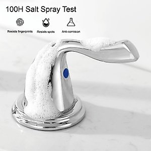 RKF Faucet- Replacement Lever Handles with Valve Faucet Accessory Faucet Parts Faucet Kit Chrome B07