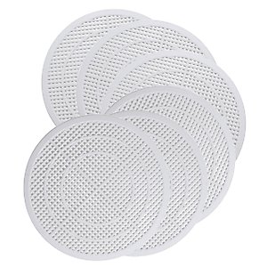 Veemoon 6pcs Floor Drain Filter Screen Durable Sink Drain Cover Shower Drain Cover Floor Filter Bathroom Floor Drain Cover Shower Accessories Sink Mesh Cover White Pp Can Be Cut Filter Cap