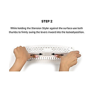 Hair Extension Holder and Hanger – Professional Hair Styling Tool and Extension Caddy for Washing, Coloring and Blow-Drying of Weft, Clip-In, Tape-In and Halo Extensions [MATTE BLACK]