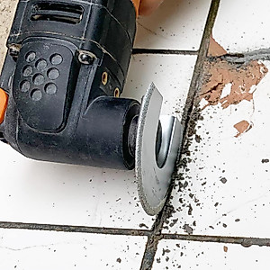 HEMUNC 3pcs Oscillating Tool Blades for Grout Removal Tile Mortar Concrete Masonry, Oscillating Multi Tool Diamond Saw Blades for Dewalt Milwukee Rockwell Bosch Dremel Ryobi Ridgid Multitool