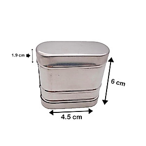 Chunauti Stainless Steel Chunauti/Surti/Khaini Chunauti Dibbi | Box | Stainless Steel Chunauti |B0CLVHDF9K