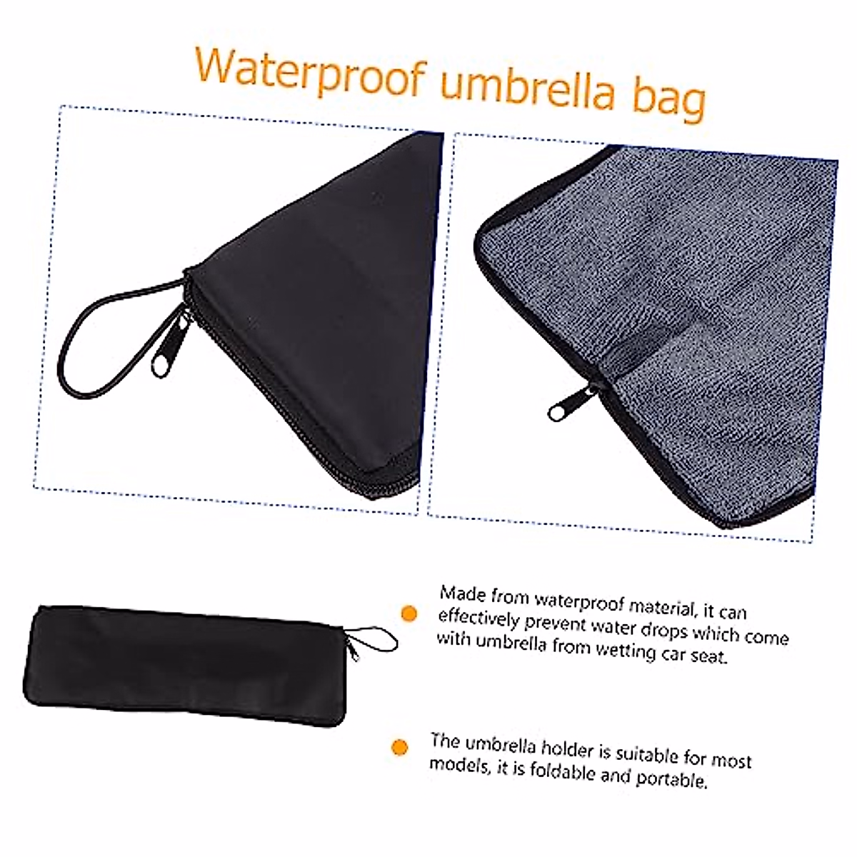 VALICLUD 4pcs umbrella cover mesa para uñas acrílicas umbrella storage bag waterproof umbrella bag beach purse waterproof wallet umbrella storage pouch bag portable