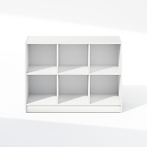 Furinno Basic 3x2 Cube Organizer Shelf Storage, Bookcase, White
