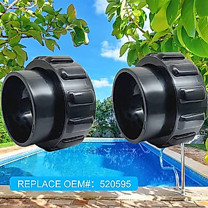 HRepair 520595 1.9" Union Compatible Pentair IC20 IC40 IC60 IC80 Pool Spa Sanitizer Automation Control Salt Systems Replacement Pentair Union 2PCS