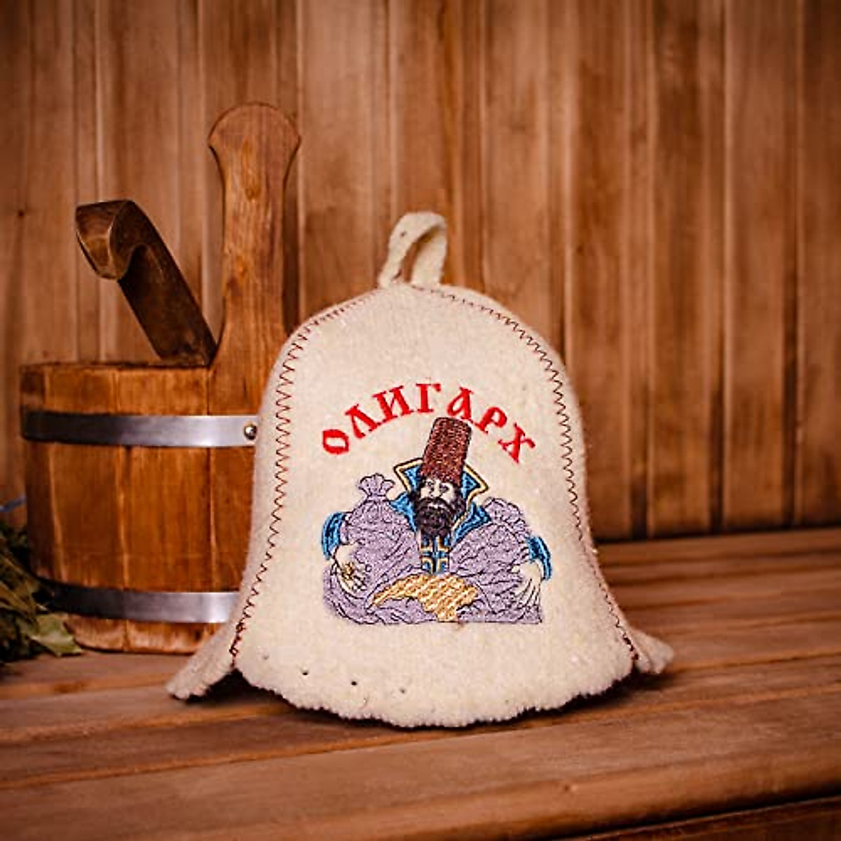 ASKOLD Sauna Hat Oligarch for Sauna Banya Bath House Sauna Hat Finnish - Ukraine Sauna Hat Russian Banya Hat for Men Sauna Hat for Men Sauna Hats