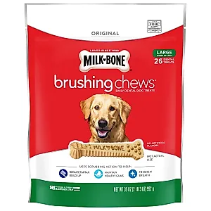 Milk-Bone Original Brushing Chews, 26 Large Daily Dental Dog Treats