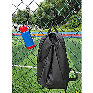 5 PCS Fence Hooks for Baseball,Tennis,Football Bag Safety Buckles Fence Hooks Multifunctional Hanging Buckles Metal Hooks Suitable for Softball Outdoor Sports Equipment Water Cup Backpack