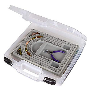 ArtBin 6962BB Quick View Bead Box, Portable Art & Craft Organizer with Bead Tray, Portable Art & Craft Storage Box, Clear