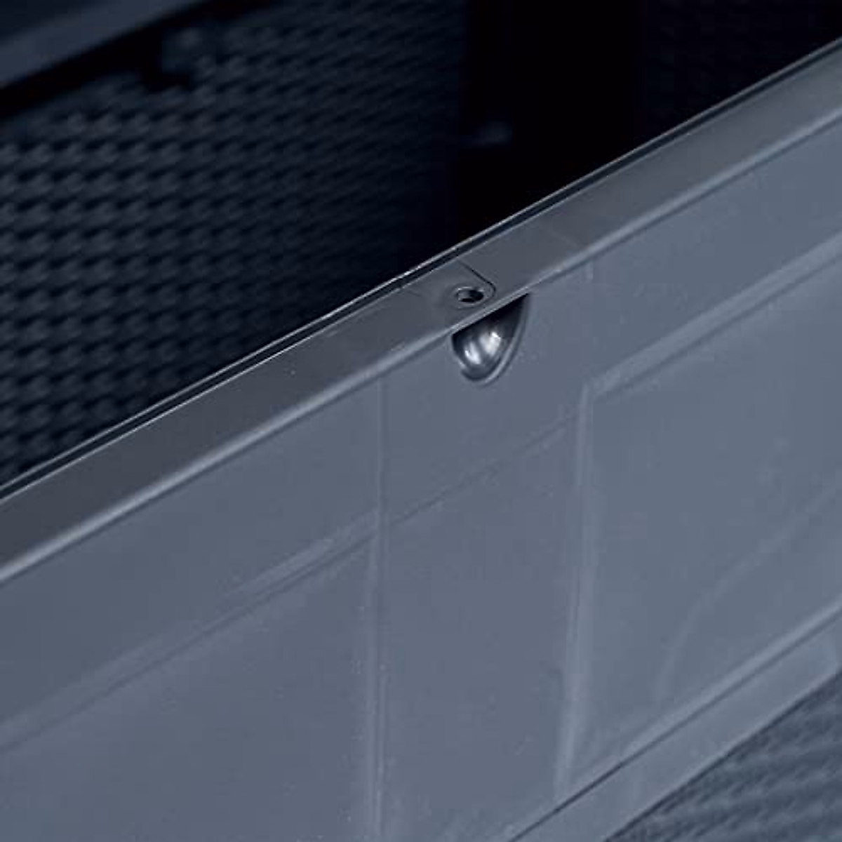 Canditree 84.5 Gallon Patio Storage Box, Storage Container Plastic for Garden, Poolside, Indoor/Outdoor Storage 46.9" X 18.1" X 23.6" Anthracite