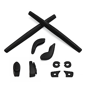 Eye Opening Stuff Replacement Earsocks & Nosepiece Rubber Kits Compatible with Oakley Juliet Sunglasses - Black