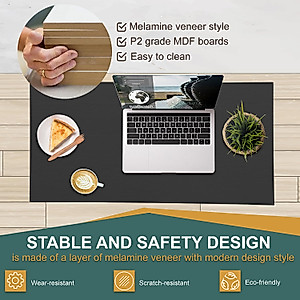 PayLessHere Coffee Table Lift Top Coffee Tables with Hidden Compartment and Storage Shelf Wooden Lift Tabletop Dining Table for Living Room Home (Black, 39" D x 28" W x 24" H)