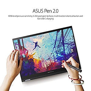 ASUS Vivobook S 14 Flip 14” WUXGA 16:10 Touch, AMD Ryzen 5 5600H CPU, 16GB RAM, 512GB SSD, NumberPad, Fingerprint Sensor, Stylus Supported, Windows 11 Home, Quiet Blue, TN3402QA-DB56T