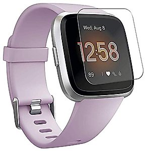 Puccy 3 Pack Screen Protector Film, compatible with Fitbit Versa Lite TPU Guard （ Not Tempered Glass Protectors ）