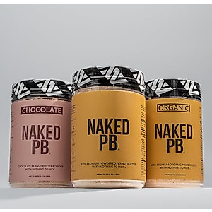 Organic Powdered Peanut Butter from US Farms – Bulk, Only 1 Ingredient - Roasted Peanuts, Vegan, No Additives, Preservative Free, No Salt, No Sugar - 45 Servings - NAKED PB