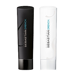 Sebastian Professional Drench Shampoo & Conditioner, Deep Moisturizing, For Chemically Treated Hair, Bundle Set, 8.4 fl oz,