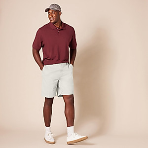 Amazon Essentials Men's Classic-Fit 9" Chino Short, Grey, 38
