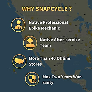 Snapcycle Stinger Electric Bike for Adults, 28 MPH, Peak 750W Brushless Motor, AC 144W Fast Charge, 614Wh EVE Removable Li-ion Battery, 26"×3" Fat Tire Commuter Ebike, 7-Speed Gear