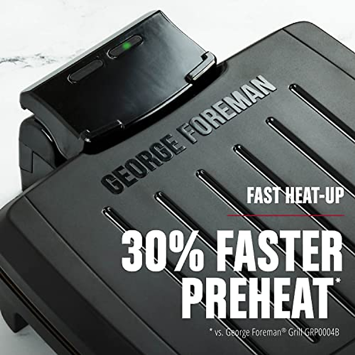 George Foreman® Contact Submersible™ Grill, NEW Dishwasher Safe, Wash the Entire Grill, Easy-to-Clean Nonstick, Black/Bronze