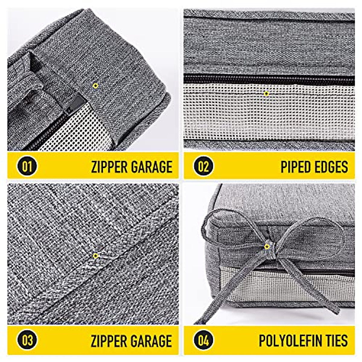 SUNROX DryFast Foam Outdoor Bench Cushion with DryMesh Drainage, All-Weather FadeShield Water Resistant Patio Furniture Cushions, Ultra Durable Low Maintenance Bench Seat Pads 42"x18" Heather Grey