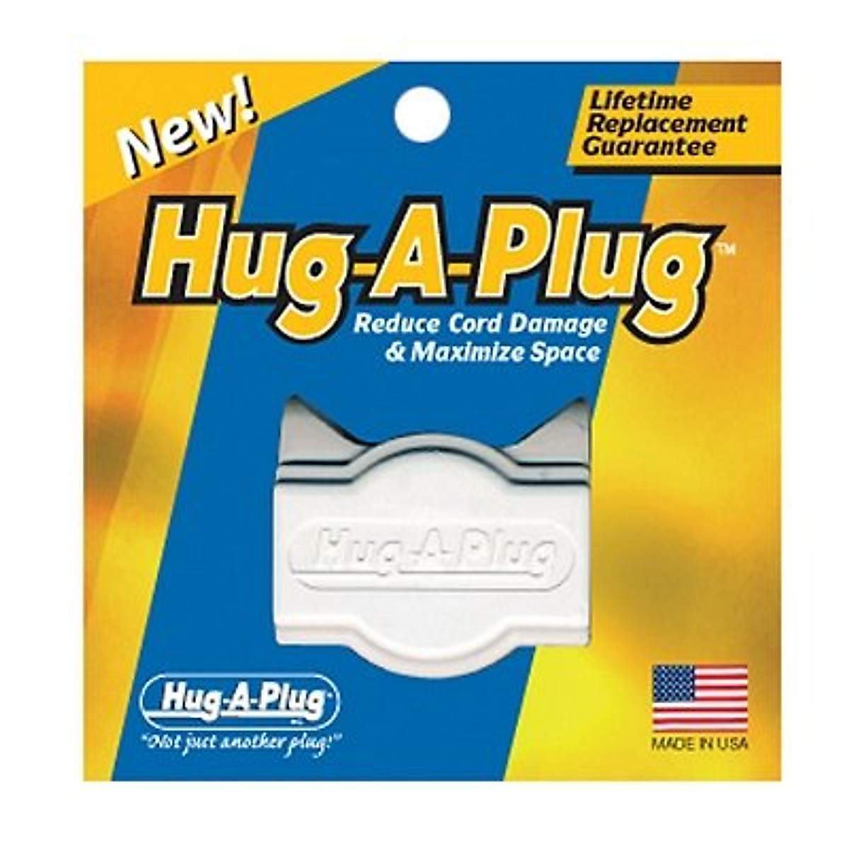 HUG-A-PLUG DUAL OUTLET WALL ADAPTER, 6PK, IVORY