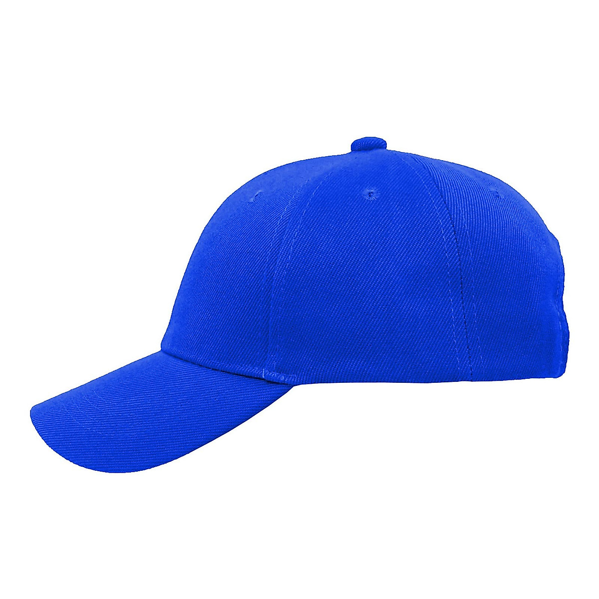 TopHeadwear Blank Kids Youth Baseball Adjustable Hook and Loop Closure Hat Royal Blue