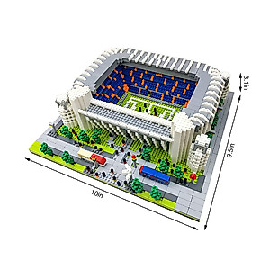 dOvOb Micro Mini Blocks Real Madrid Stadium Building Model Set (4575 Pieces) Famous Architectural Toys Gifts for Kid and Adult