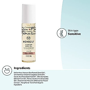 The Honest Company Mama Glow On Body Oil, 4.2 Fl Oz