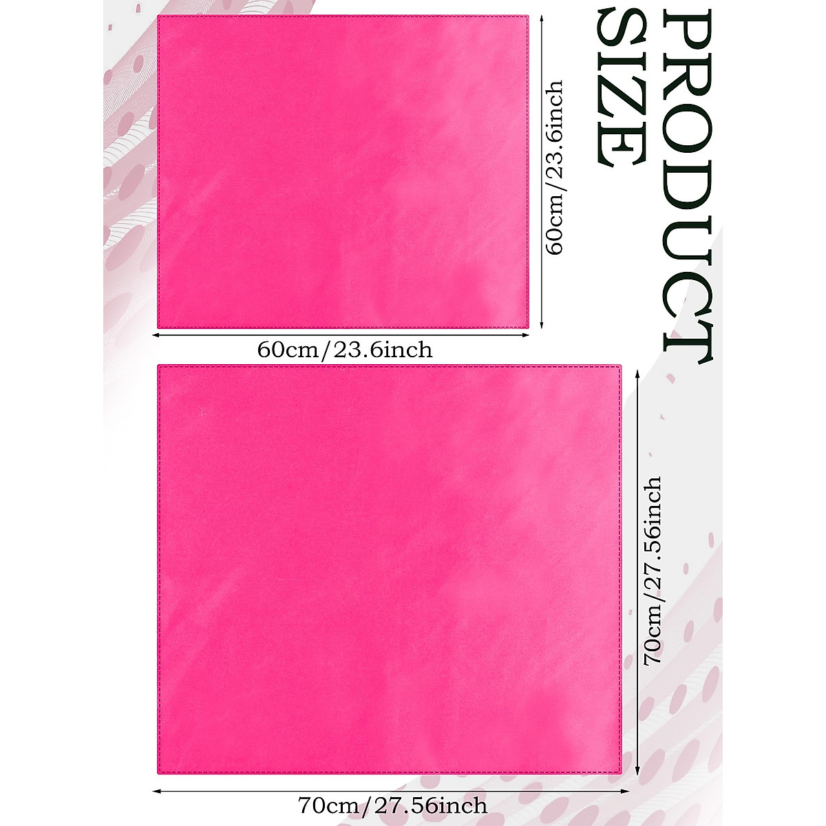 SATINIOR Chiffon Scarf Square Neck Scarf Handkerchief Retro Satin Ribbon Scarf for Women Girls