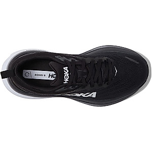 HOKA ONE ONE | Women's, Bondi 8 Road Running Sneakers (Black & White - 7)