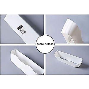 MEOLY Wall Mounted Shoe Rack 4pcs Pack Plastic Hanging Over Door Shoe Rack Storage Organizer Holder Hanger with Adhesive Tape (White)