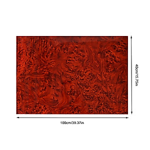 GreceYou High Glossy Wood Grain Vinyl Wrap Sticker Decal Car Internal Wraps Self Adhesive DIY Film, Waterproof Wrap Roll without Bubble, 100x 40cm/39.4x15.7in (yellowish-brown)