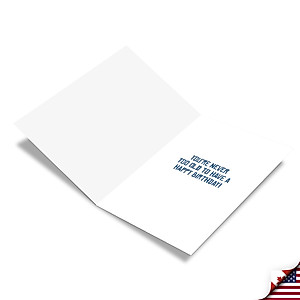 NobleWorks - 1 Hilarious Happy Birthday Card - Funny Retro Women Humor, Celebrate Birthdays - Getting Too Old C7239BDG