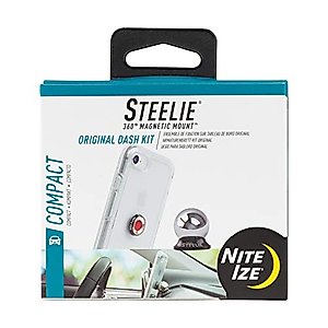 Nite Ize Original Steelie Dash Mount Kit - Magnetic Car Dash Mount for Smartphones (Packaging may vary)