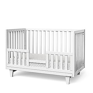 Child Craft Tremont 3 Piece Baby Nursery Set with 4 in 1 Convertible Crib, Changing Table Dresser and Chest (Matte White)