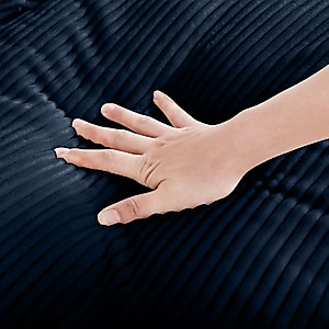 Eafurn Deep Seat Oversized Corduroy Loveseat Modular Sectional Sofa Convertible Corner Couch Bed with Movable Ottoman & Storage, L Shaped Sleeper Lounge Sofa&Couches for Living Room Office