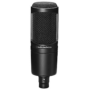 Audio Technica AT2020 Condenser Studio Microphone Bundle with Pop Filter and XLR Cable
