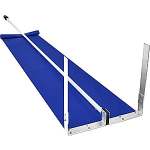 Goplus Snow Roof Rake, Aluminum Snow Removal Tool w/ Extendable Handle and Sturdy Snow Slide for Removing Snow, Wet Leaves