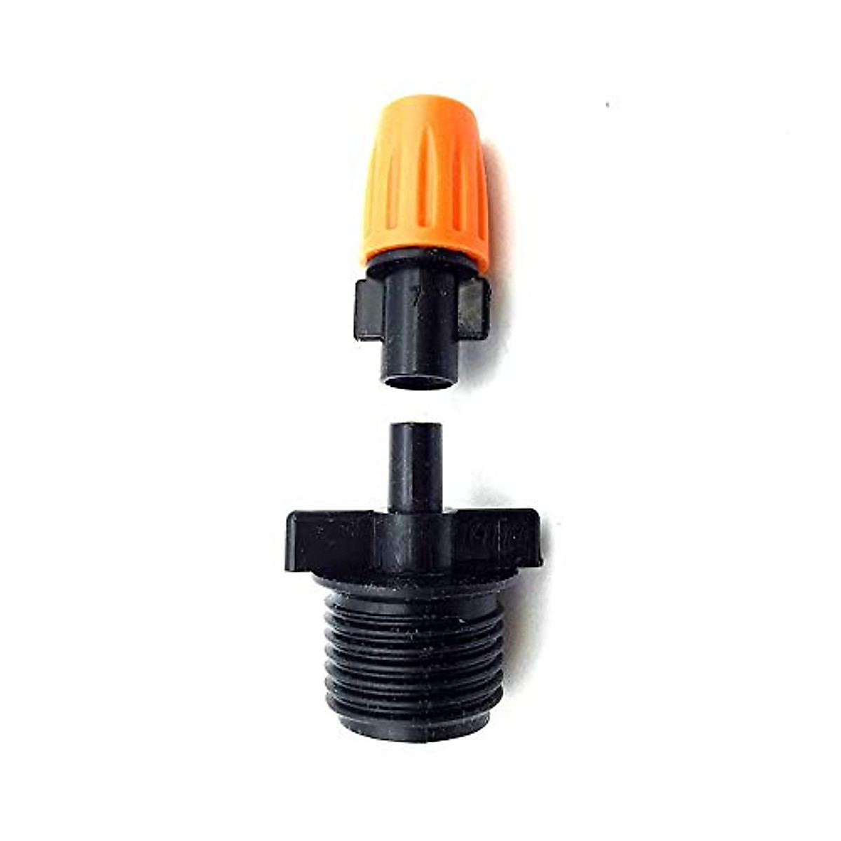 Irrigation Dripper 40 Pcs Mist Nozzle Spray Adjustable Closable Garden Lawn Irrigation Droplets Single-head Combined With 1/2"connector