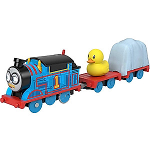 Thomas & Friends Motorized Toy Train Secret Agent Thomas Battery-Powered Engine with Cargo for Preschool Pretend Play Kids Ages 3+ Years