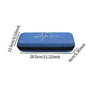 Yajuyi Stethoscope Case Storage Box EVA Bag Stethoscope Holder Container Travel Case Organizer, Dark Blue