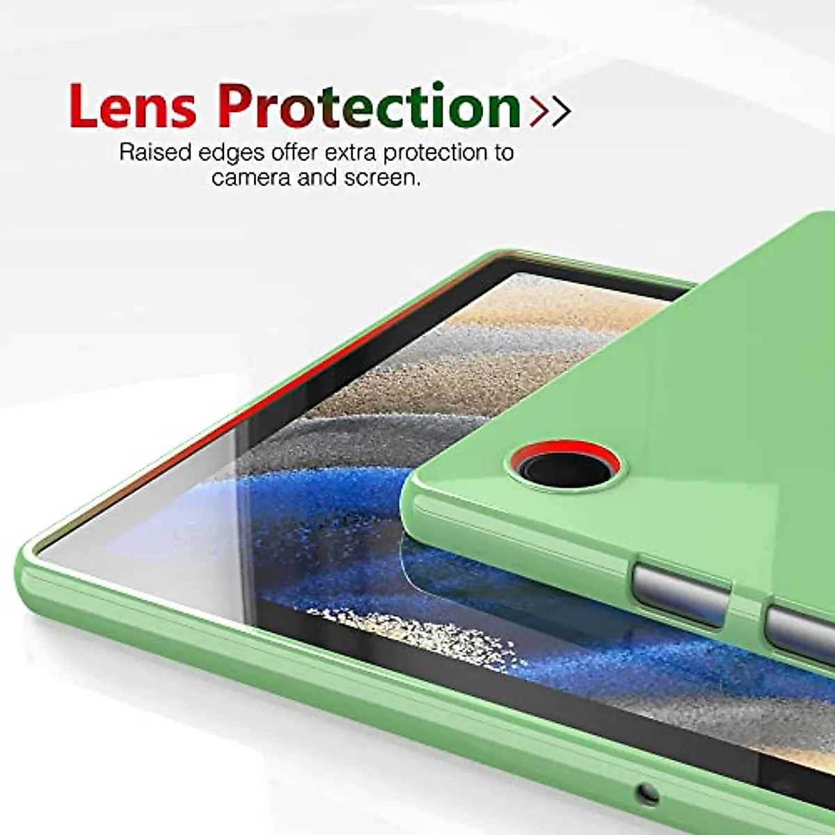 WOGROO Case for Samsung Galaxy Tab A8 Case 2022, Slim Design Soft TPU Protective Cover for Samsung Galaxy Tab A8 Case 10.5 inch 2022 Tablet (SM-X200/X205/X207) - Green