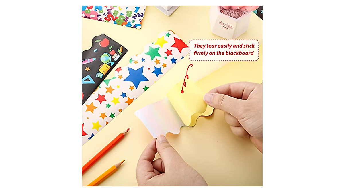 Vibrant Confetti Bulletin Board Borders - 72 Packs