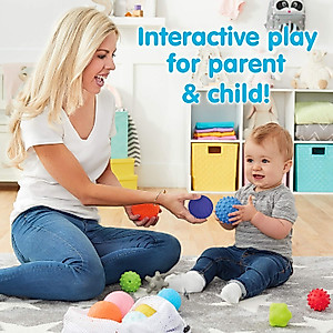 Kidoozie Touch 'n Roll Sensory Balls - Developmental Toy for Infants and Toddlers Ages 6-18 Months