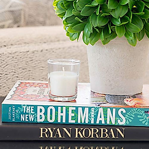 Stonebriar SB-SP-3210A 15 Hour Long Burning Unscented Wax Filled Votive Holders, 48 Pack, White