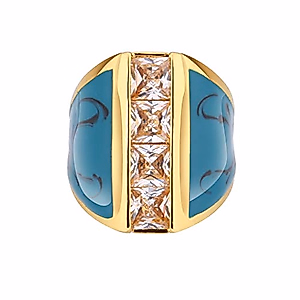 Engagement Rings for Women Unique Design Metal Geometric Square Zircon Female Ring Jewelry Gifta Good Gift for a Girlfriend, Boyfriend, Family