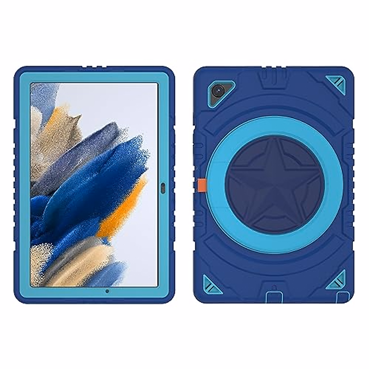 Protective Tablet PC Cover Case Hard Rugged Protective Cover Compatible with Samsung Galaxy Tab A8 Case 10.5 inch X200/X205 (2022) Tablet - Shockproof Protective Case, Carry Handle, Adjustable Shoulde